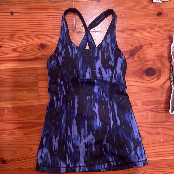 lululemon athletica | Tops | Lululemon Blue Abstract Tank | Poshmark